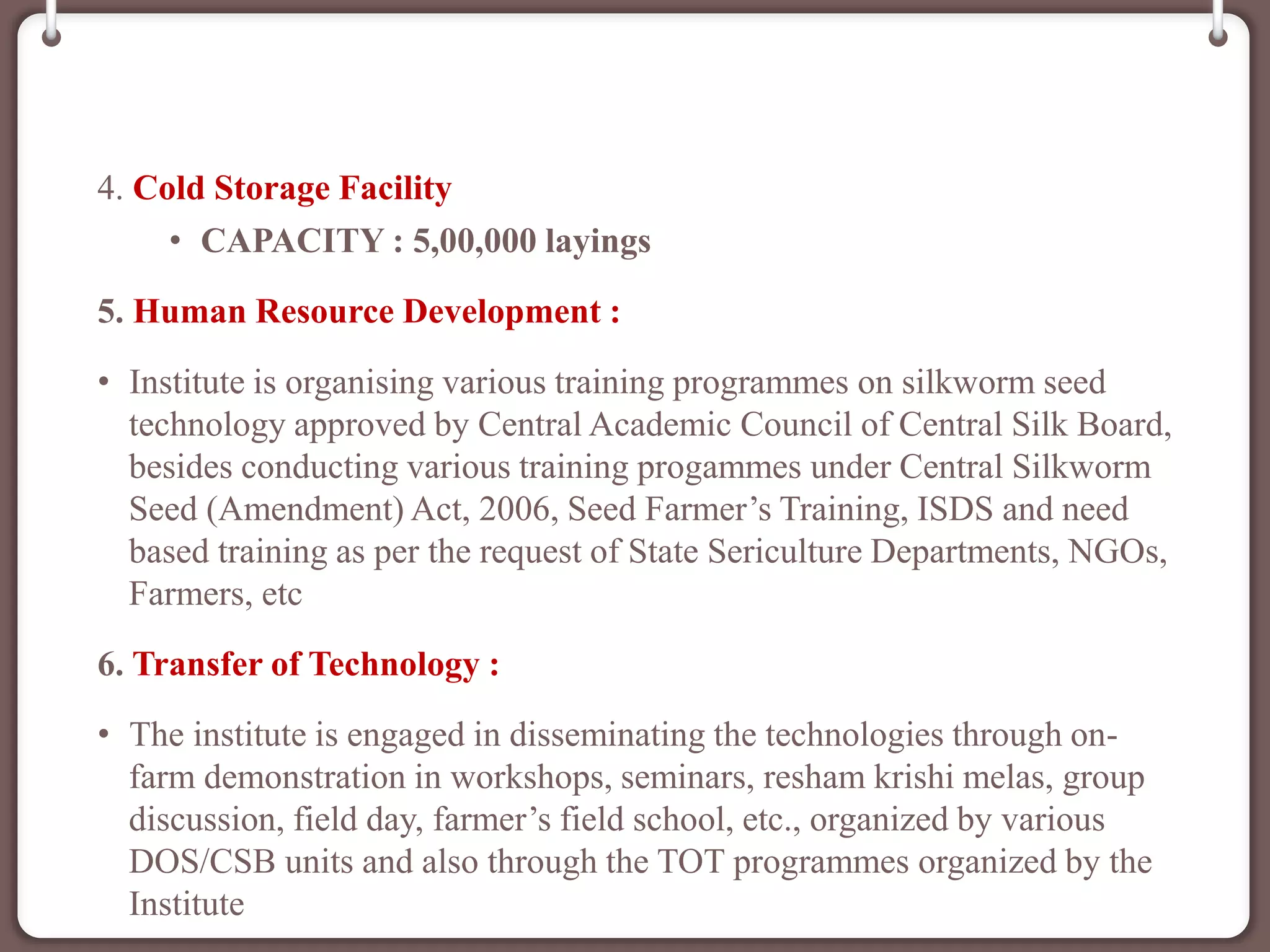 Silkworm seed technology laboratory | PPTX