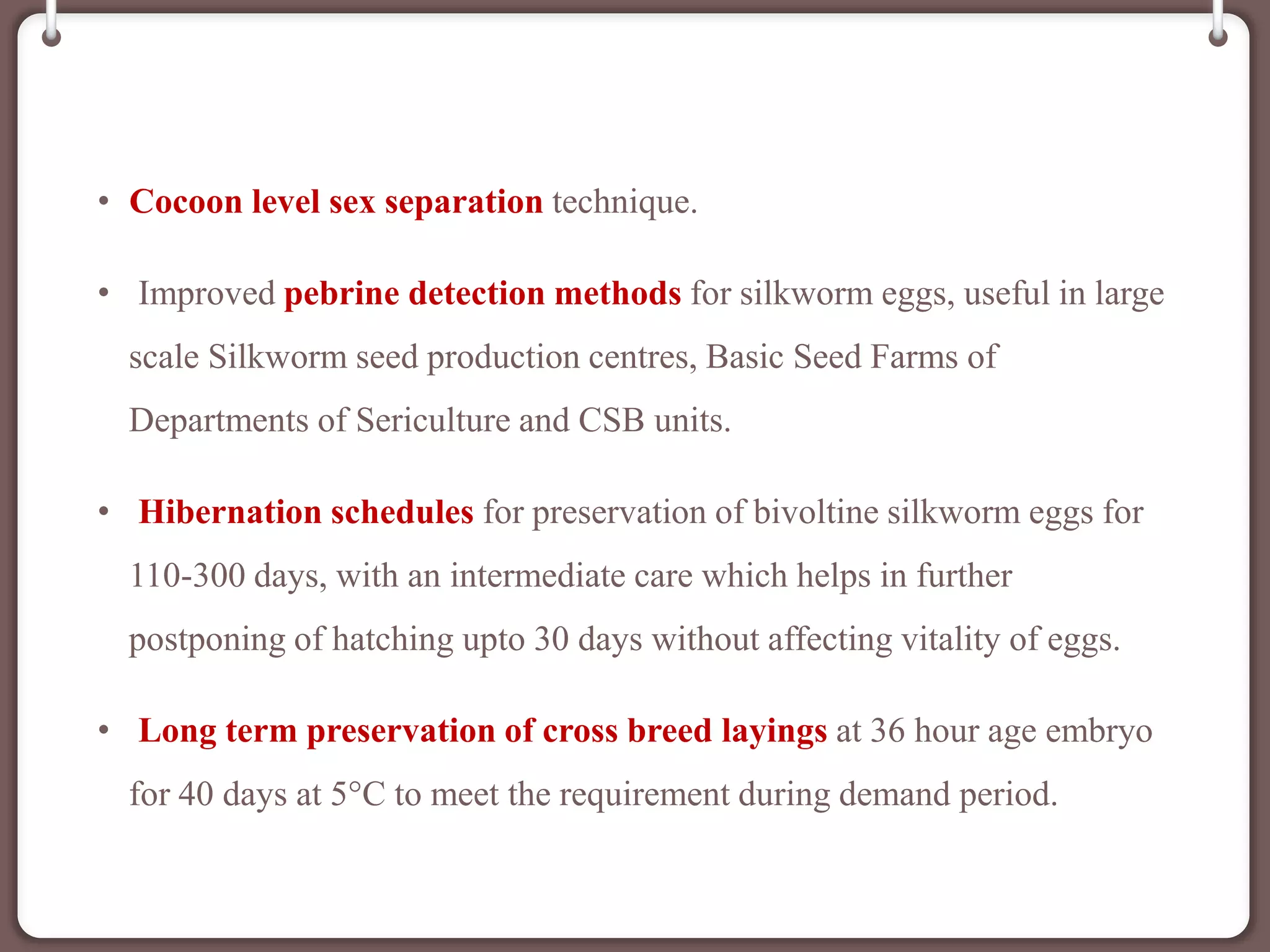 Silkworm seed technology laboratory | PPTX
