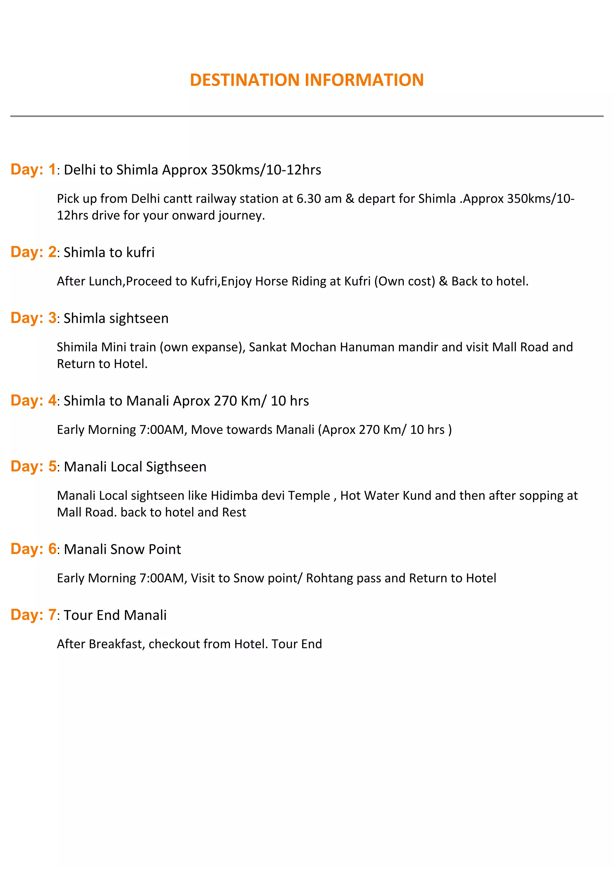 Book Himachal Tour Packages with Ajay Modi Travels | PDF