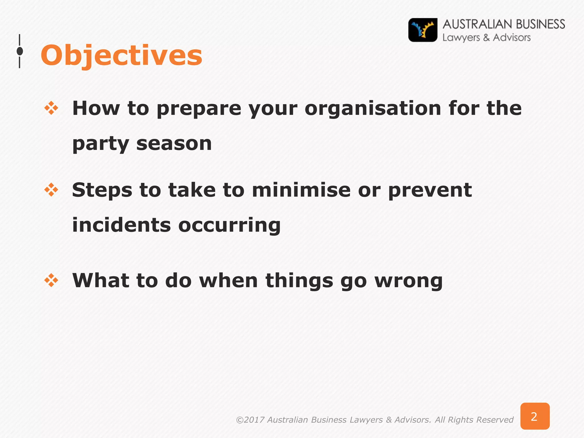 Silly season at work risks and responsibilities | PPTX