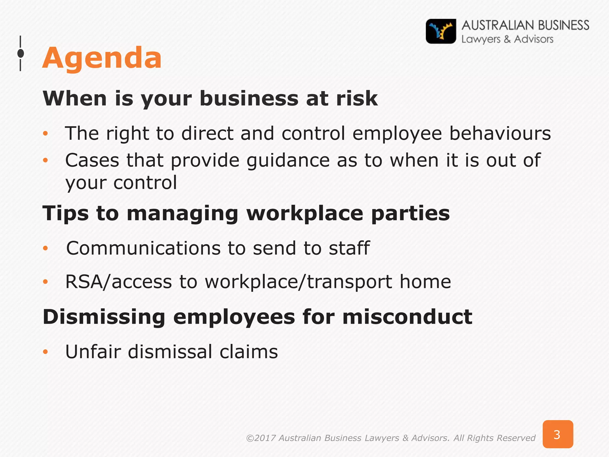 Silly season at work risks and responsibilities | PPTX