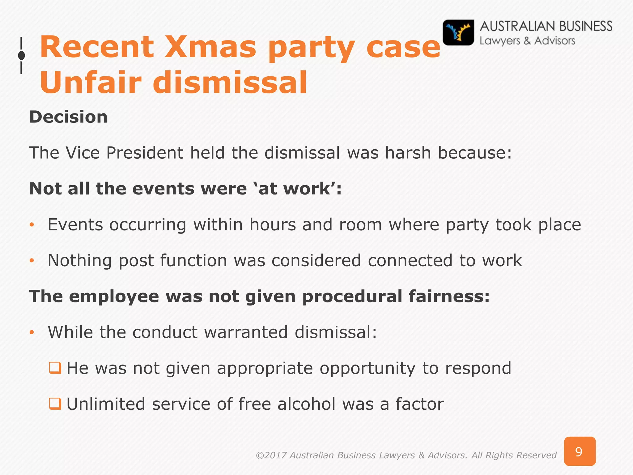 Silly season at work risks and responsibilities | PPTX