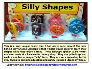 Silly Shapes Geometric Lollipops | PPTX | Desserts and Baking | Food ...
