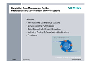 Simulation data management for the Interdisciplinary Development of Drive Systems | PPT
