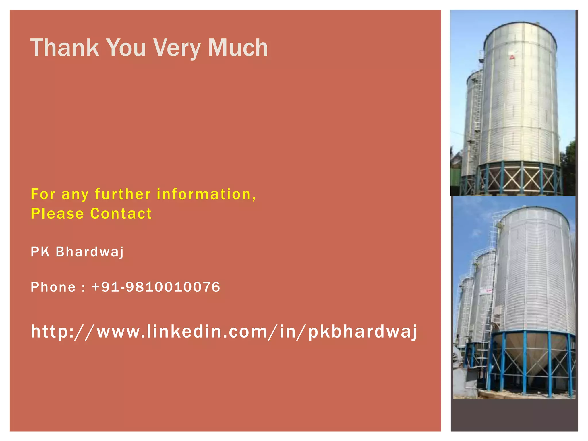 Grain Silo Installation Checklist | PPTX