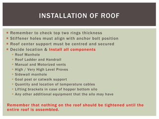 Grain Silo Installation Checklist | PPTX