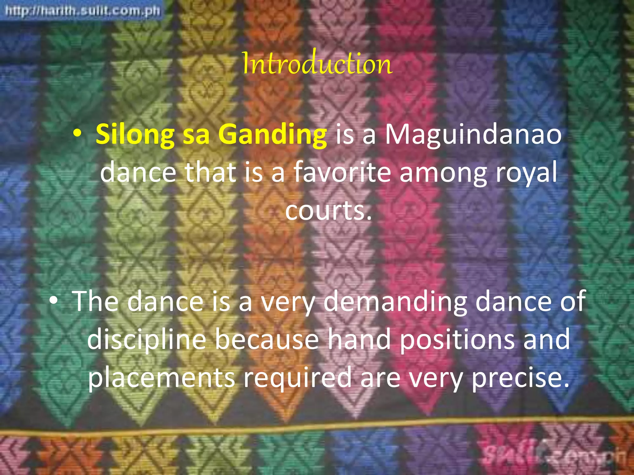 Silong sa Ganding (Philippine Folk Dance) | PPTX