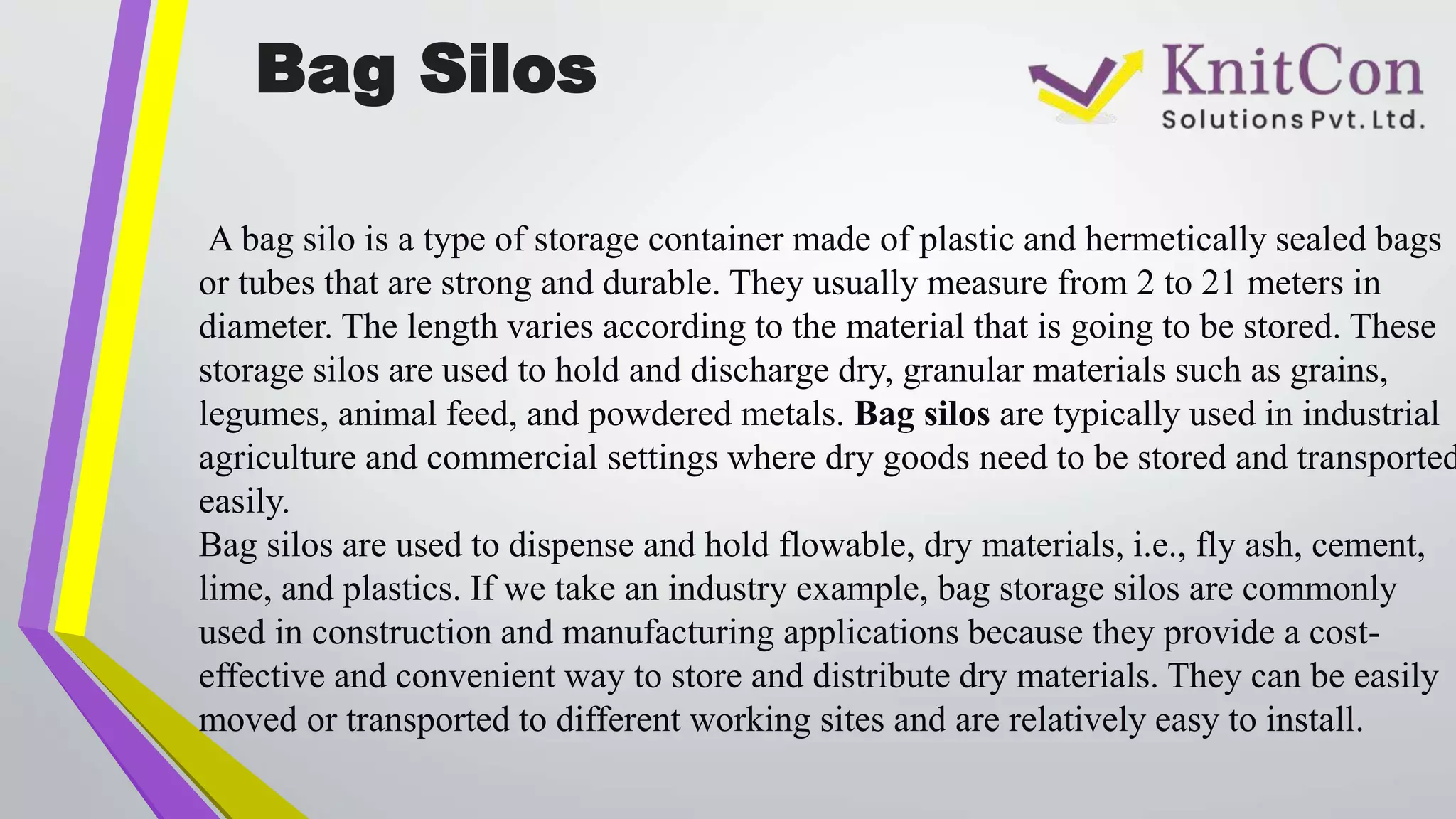 Silo Storage Solution | PPTX