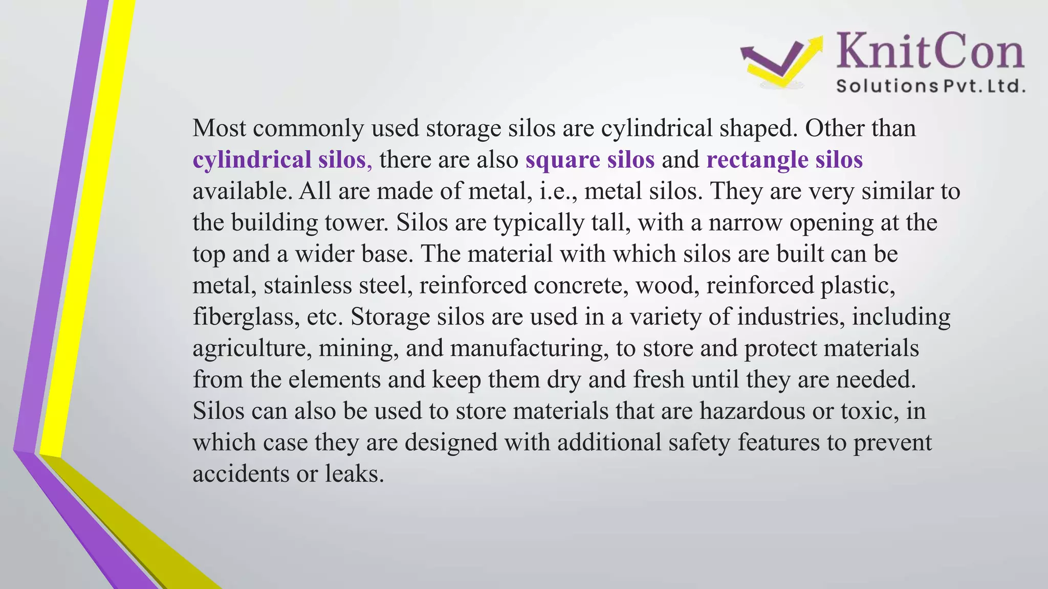 Silo Storage Solution | PPTX