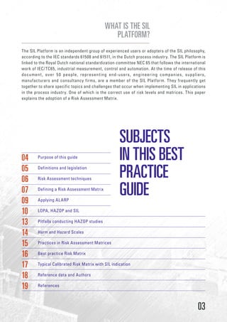 NEN_SIL Platform_Risk matrix guide | PDF