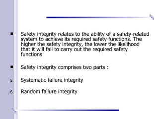 Safety Integrity Levels | PPT