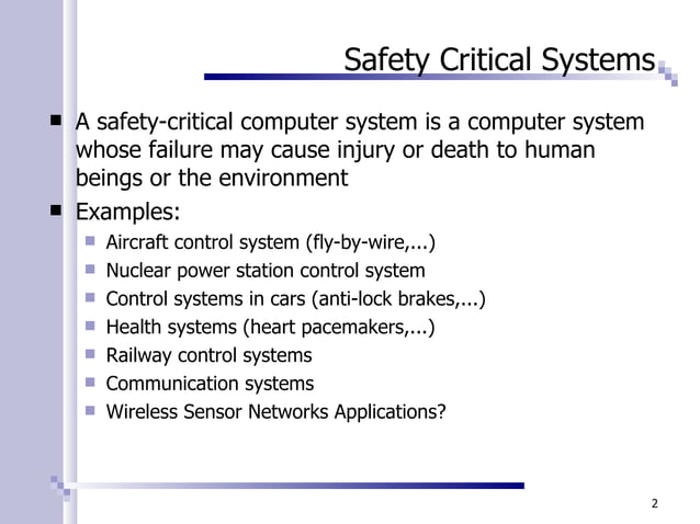 Safety Integrity Levels | PPT | Computing | Technology & Computing