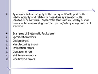 Safety Integrity Levels | PPT
