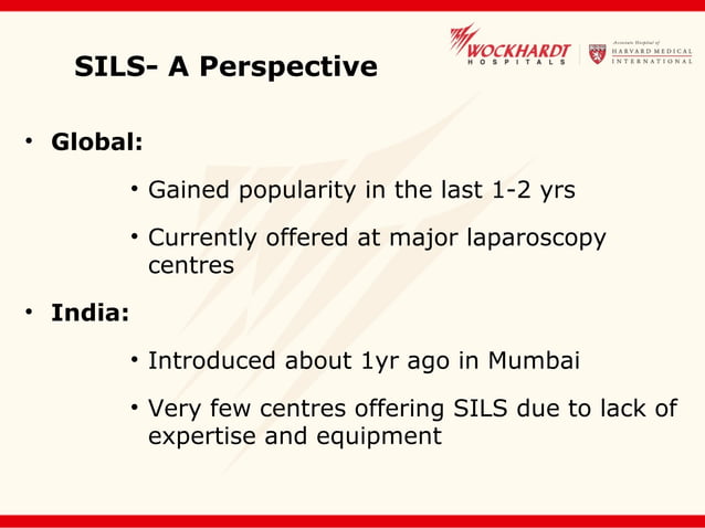 Single Incision Laparoscopic Surgery | PPT | Digestive Disorders ...