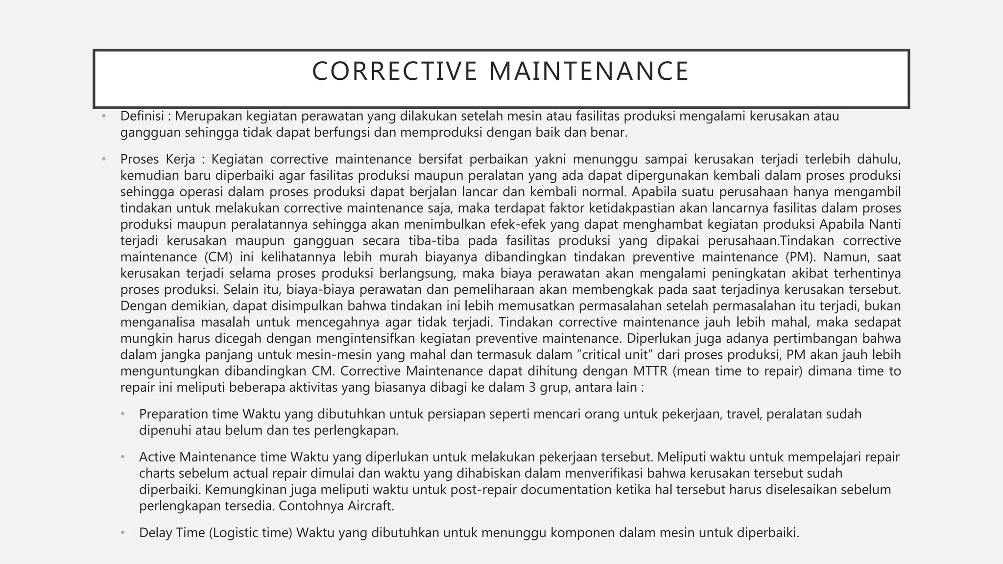 Sil, sif, lopa, dan maintenance | PPTX