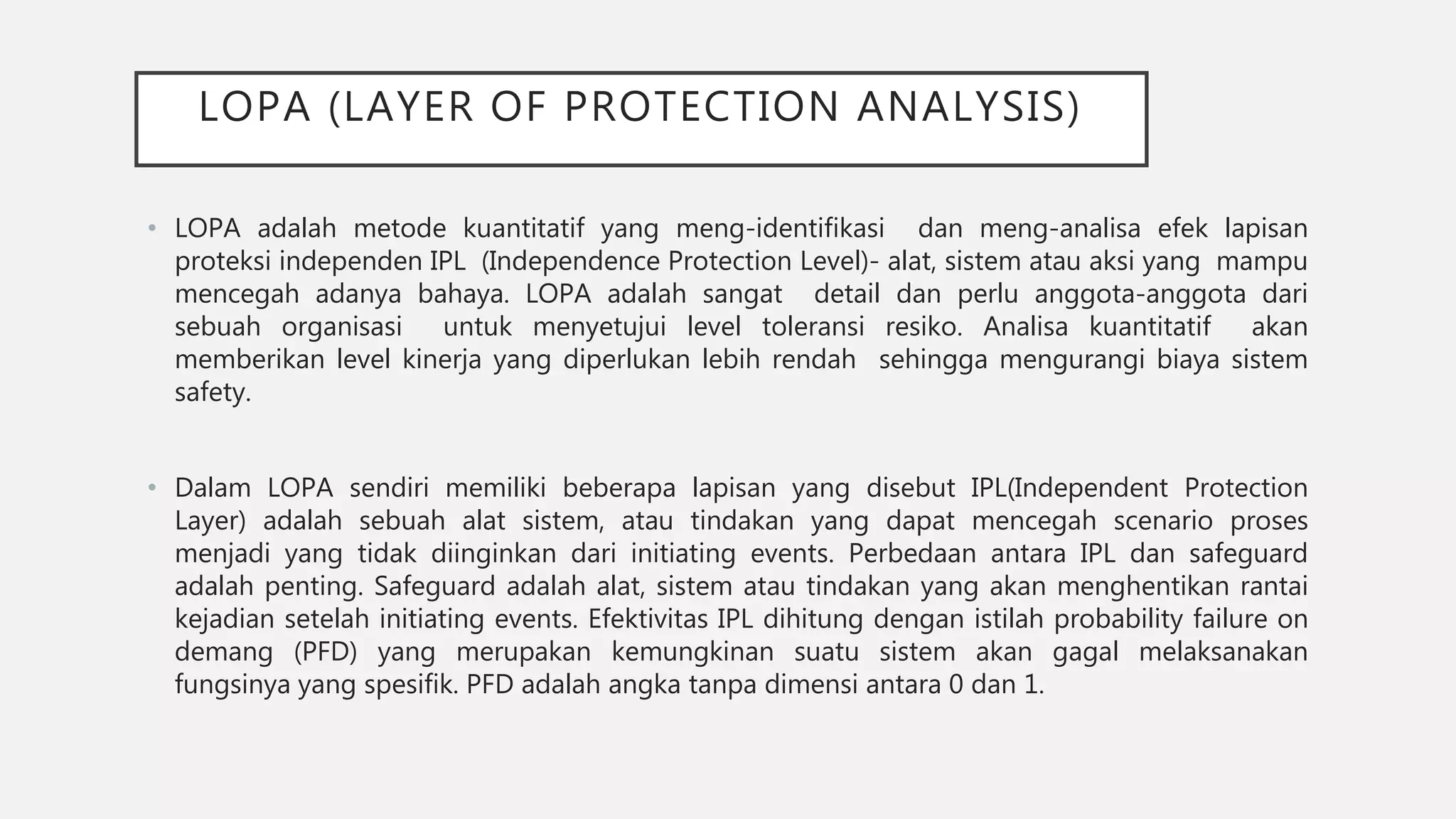Sil, sif, lopa, dan maintenance | PPTX