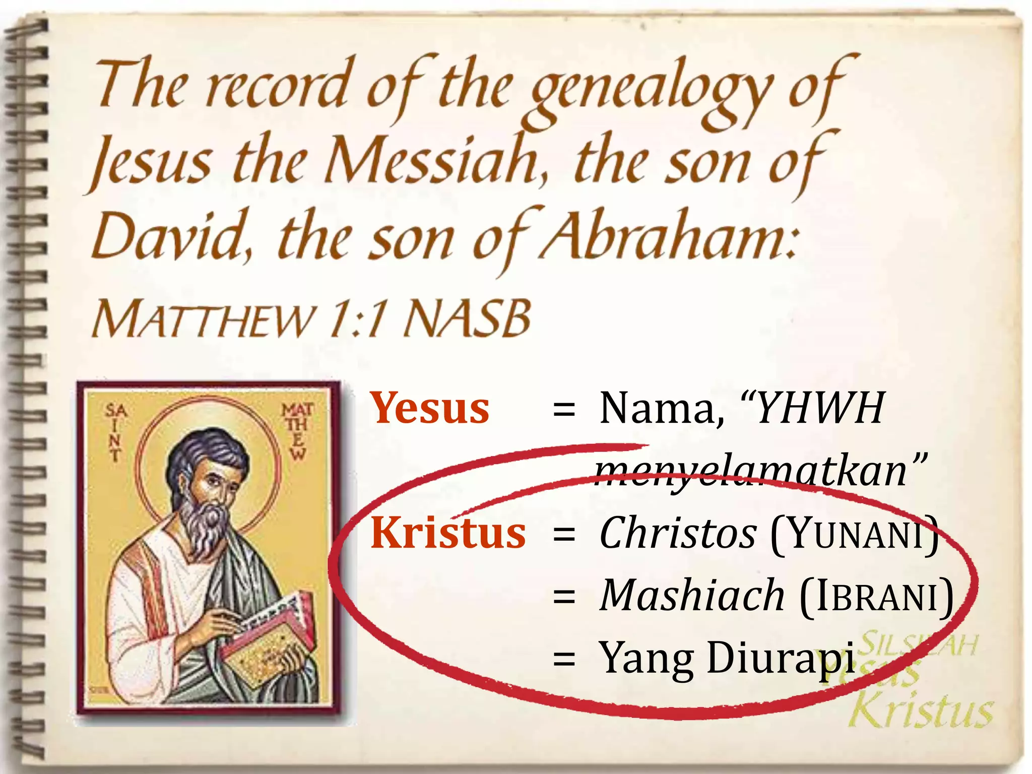 Silsilah Yesus Kristus | PPTX