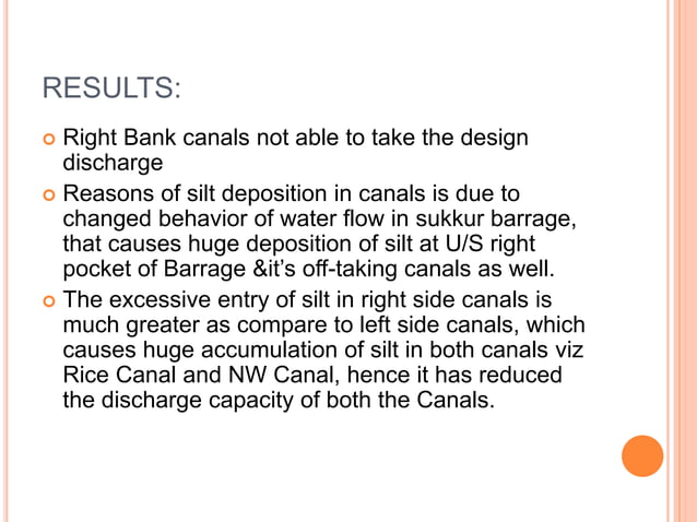 Silt in Canals | PPTX | Geography | Science