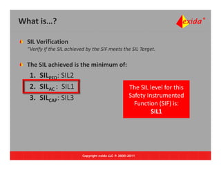 Sil target selection verification exida | PDF