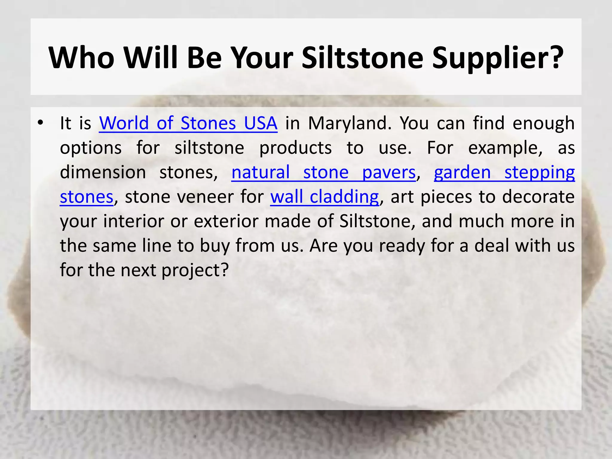 Siltstone - a complete guide | PPT