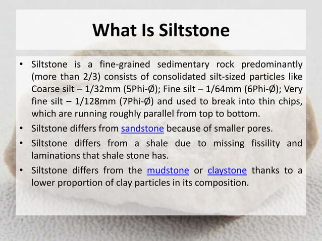 Siltstone - a complete guide | PPT