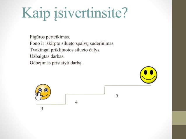 Siluetas - dailė | PPTX