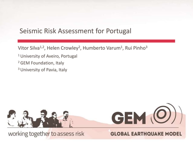 Seismic Risk Assessment for Portugal | PPT