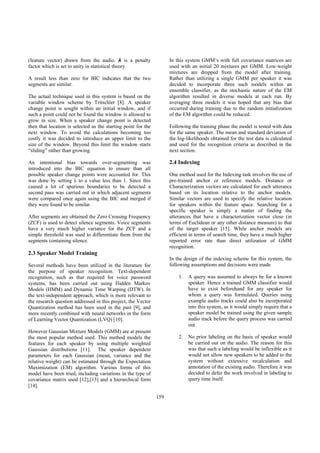 Speaker Search and Indexing for Multimedia Databases | PDF