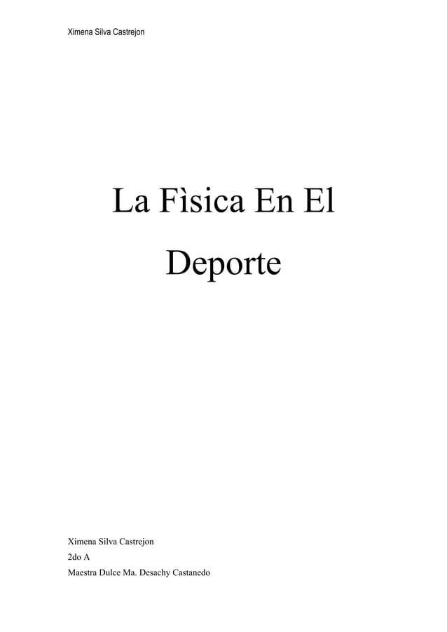 La Física En El Hand Ball Pdf