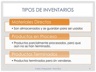 Costos Y Presupuestos Pptx