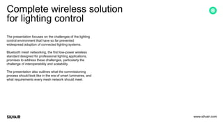 Connected lighting in commercial applications | PPTX