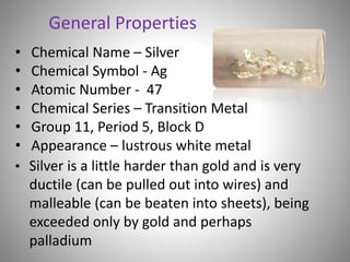 Silver & Alloys | PPTX