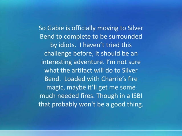 Silver bend gabies task | PPT