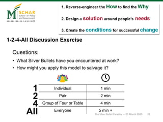KM SHOWCASE 2020 - The Silver Bullet Paradox | PPTX
