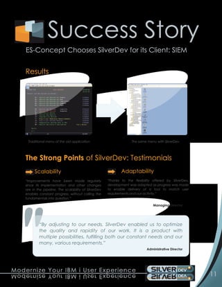 SilverDev: Modernize Your IBM i User Experience | PDF