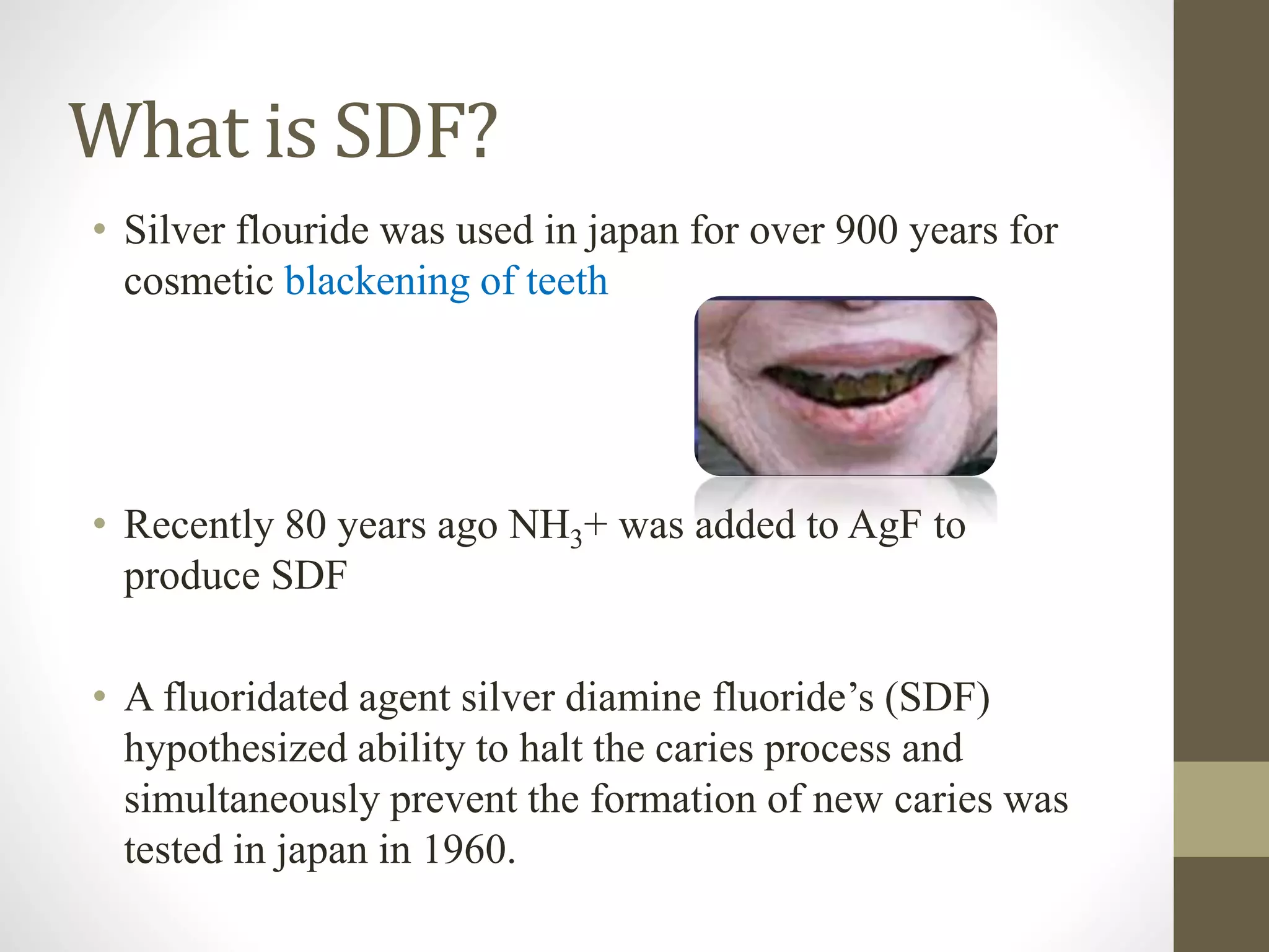 Silver diamine flouride