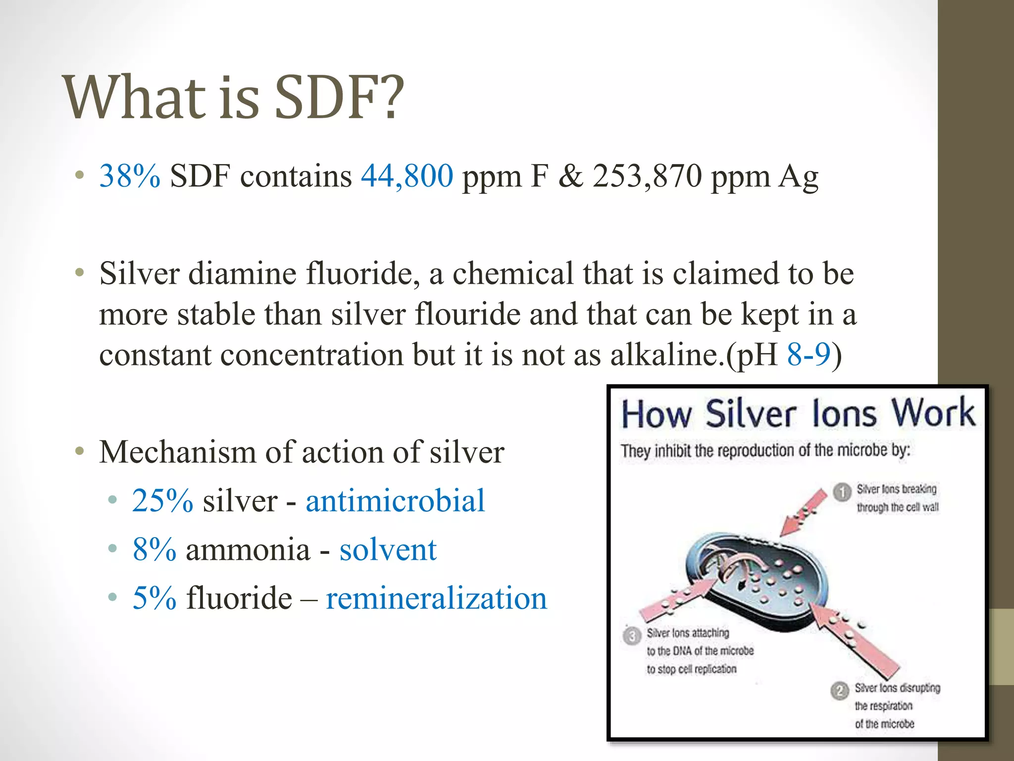 Silver diamine flouride