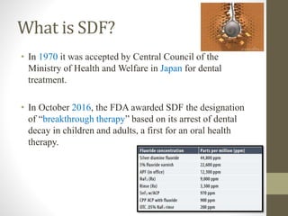 Silver diamine flouride | PPTX