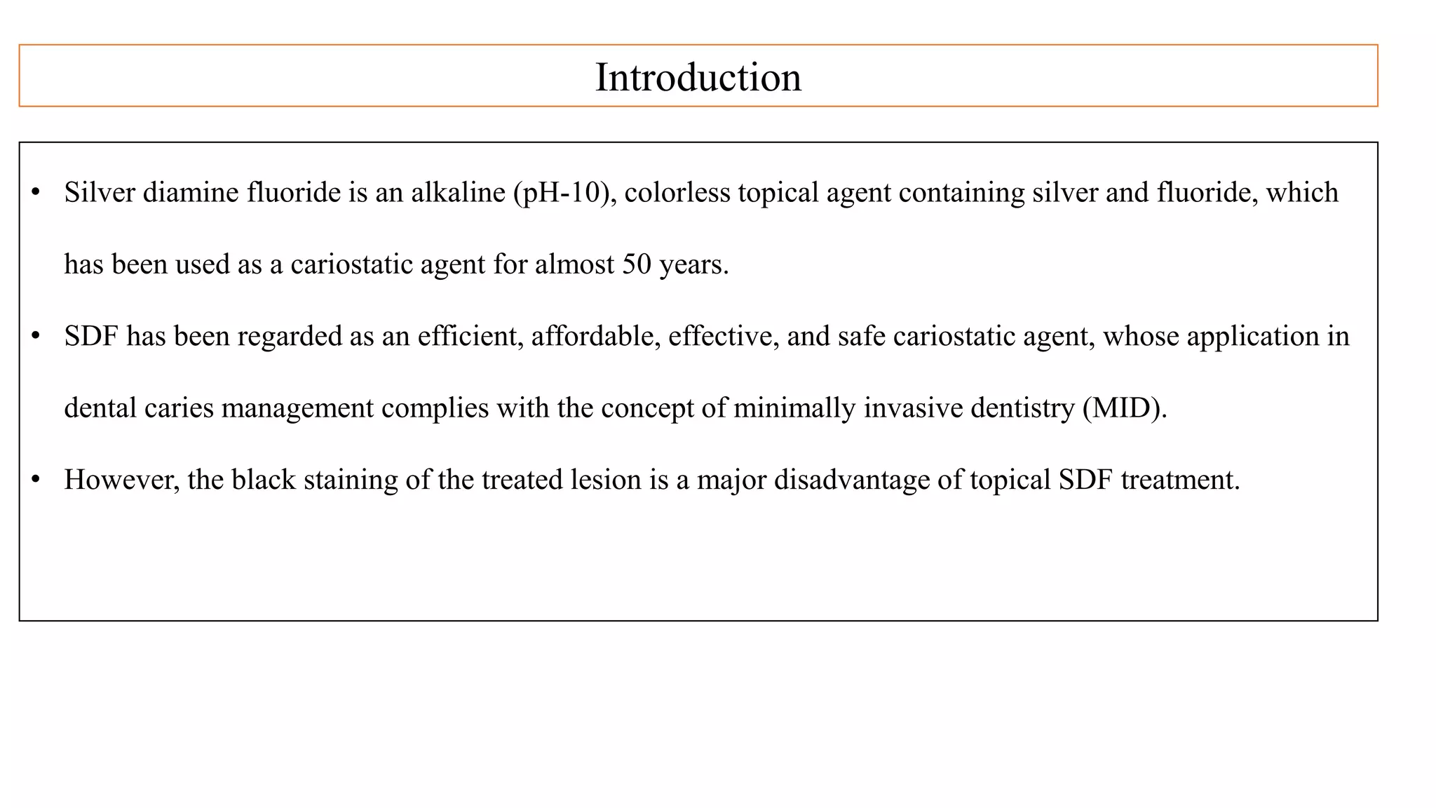 Silver Diamine Flouride [SDF].pptx | Oral care | Personal Care