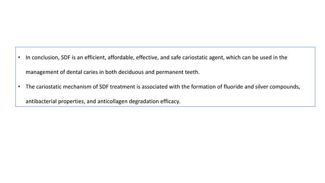 Silver Diamine Flouride [SDF].pptx | Oral care | Personal Care