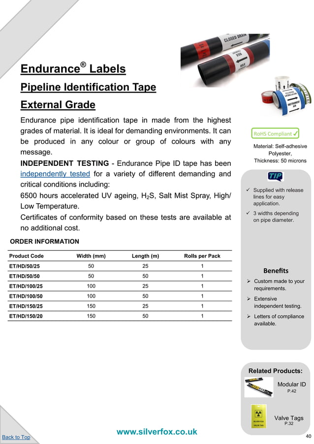 Silver Fox Cable Labelling And Marking Product Catalogue 2015 | PDF ...
