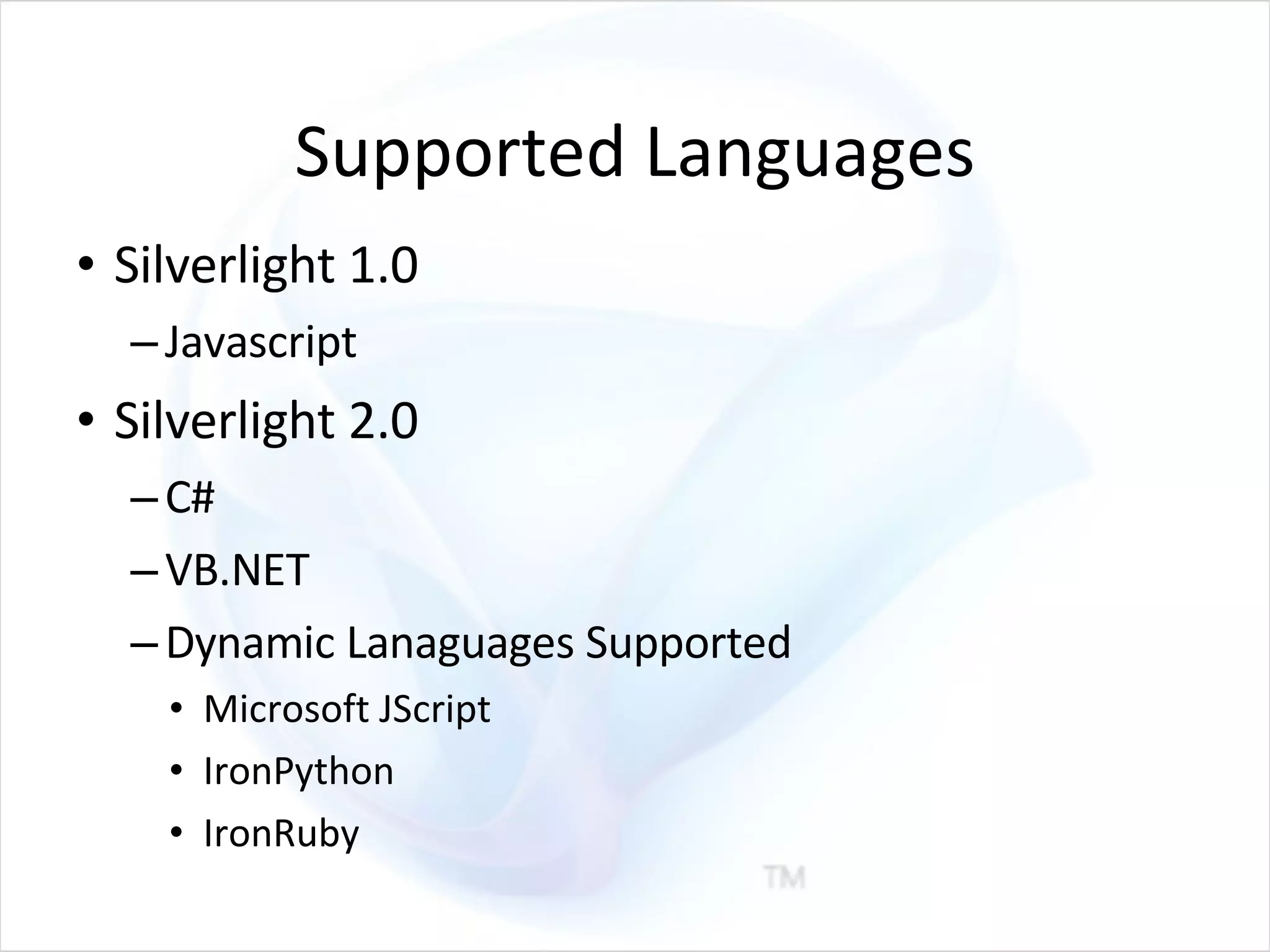 Microsoft Silverlight | PPT