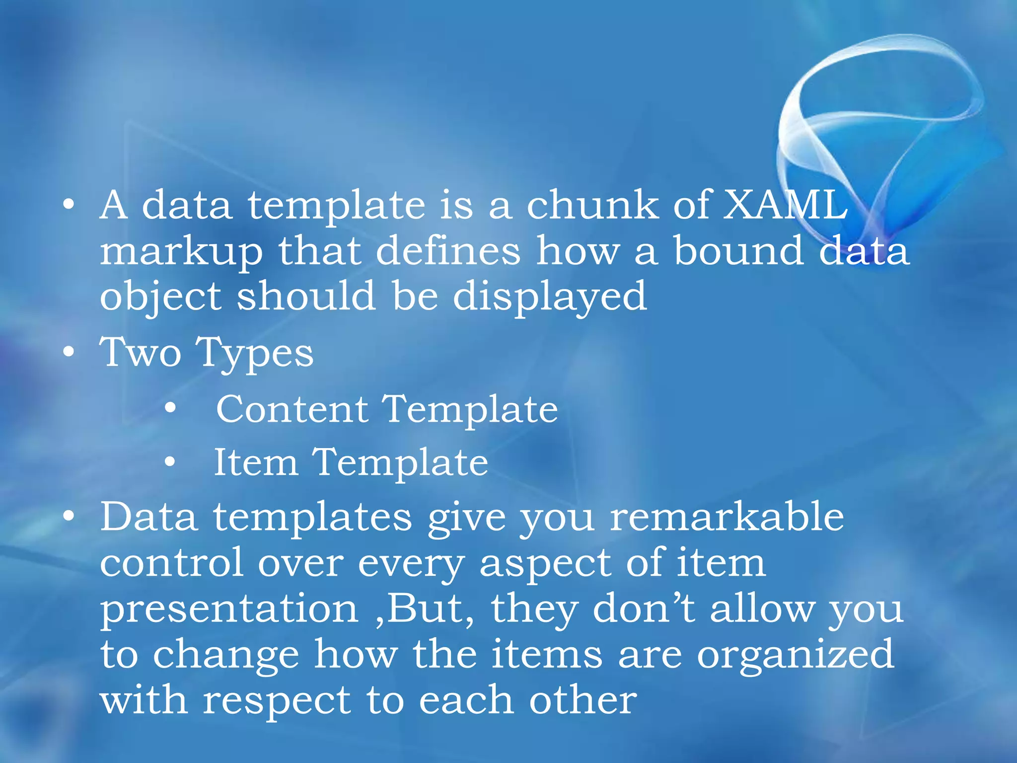 Silverlight datatemplate | PPT