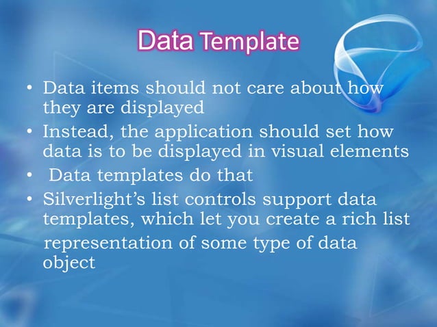Silverlight datatemplate | PPT