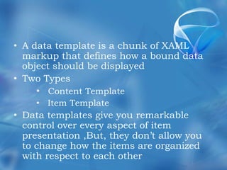 Silverlight datatemplate | PPT