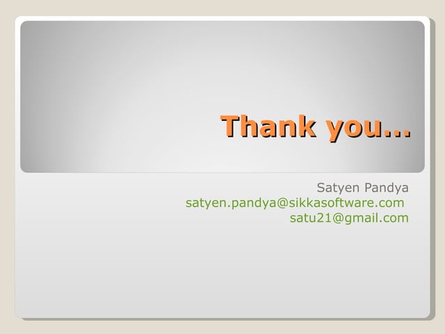 Silverlight Framework Architecture By Satyen | PPT