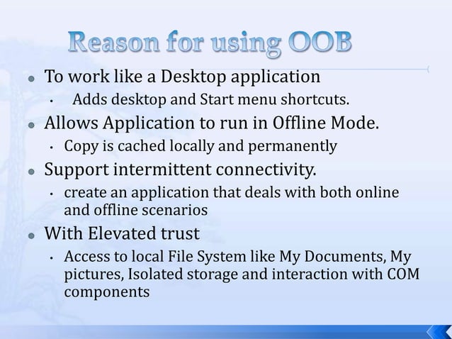 Silverlight As A Desktop Application Ppt