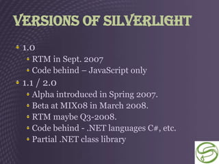 Silverlight development | PPT