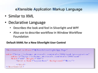 Cleveland Silverlight Firestarter - XAML Basics | PPT