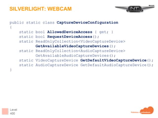 Silverlight and NUI | PPTX | Operating Systems | Computer Software and Applications